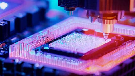 Microchip Production Printing Processor Cpu Component Ai Video Memory