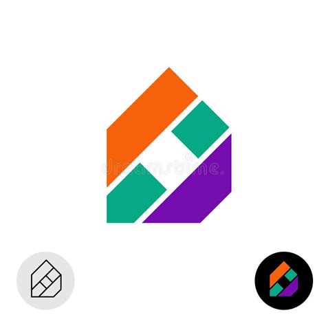Colorful House Design Logo Stock Illustrations 21260 Colorful House