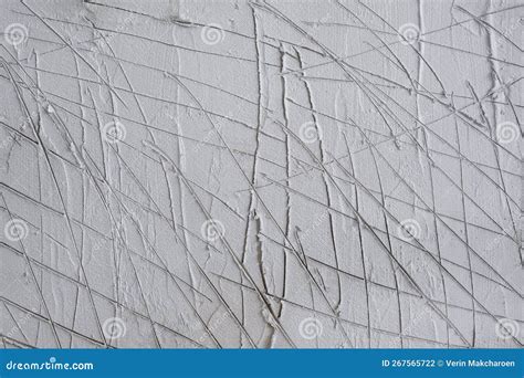 Scratch Coat Of Render On A Wall Royalty Free Stock Image