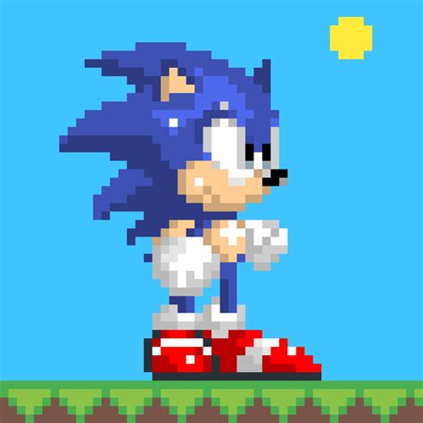 Pixilart A Detailed Sonic 3 Sprite By Diam0nddude