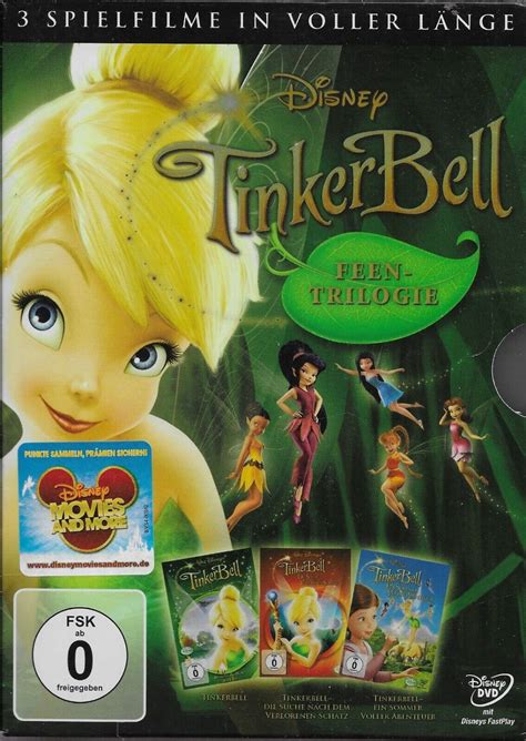 „tinker Bell Feen Trilogie 1 2 3 Walt Disney Box 3 Dvd “ Film
