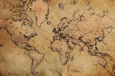 Premium Photo Map Vintage Paper Texture Background Map Old Paper