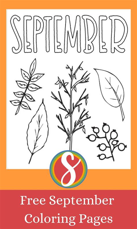 Free September Coloring Pages — Stevie Doodles