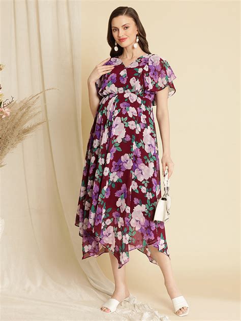 Buy Pregnancy Handkerchief Hem Dress