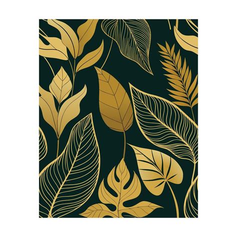 Verdant Haven Exotic Leaf Motif In Monochrome Green 73209313 Vector Art