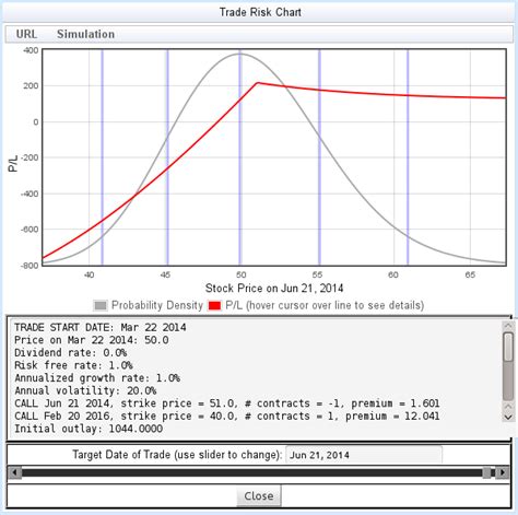 Option Risk Chart Viewing The Risk Chart