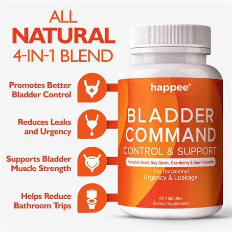 Bladder Control Supplement With Pumpkin Seed Extract Happee