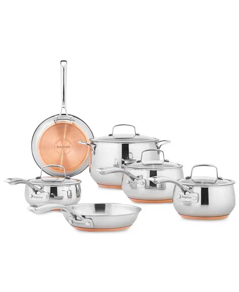 Belgique Copper Bottom 10 Pc Cookware Set Created For Macys Macys