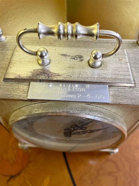 Vintage Rare 1970s German Bentima Quartz Transistor Brass Table Clock 12x7x16cms Hobbies