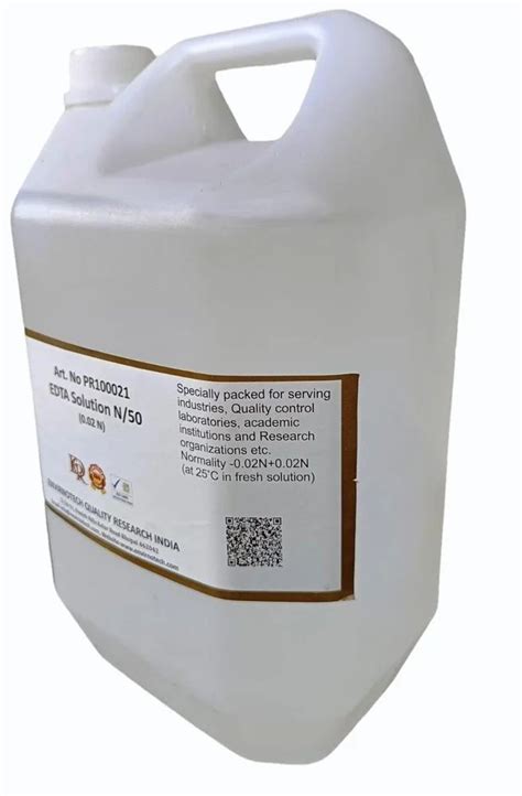 Edta 5 Solution Liquid At ₹ 1600piece In Bhopal Id 2851882423133