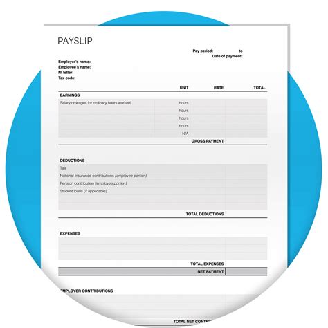 Basic Payslip Template Excel
