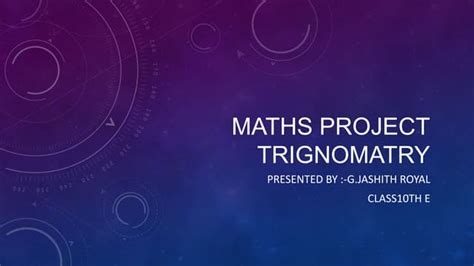 Maths Project Trignomatry Pptx