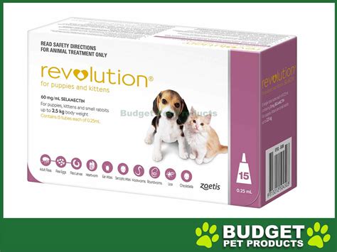 Revolution For Puppies And Kittens Up To 25kg Pink 15 Pack 18999