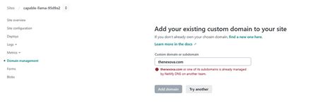 Issue When Adding A Domain To Netlify That Was Previously Used With