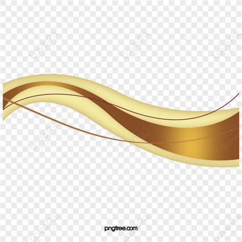 황금 물결 일러스트 모양의 곡선골든구부러진떨리는 Png 일러스트 무료 다운로드 Lovepik