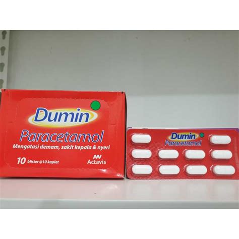 Jual Dumin Paracetamol Tablet Mengatasi Demam Sakit Kepala And Nyeri 1