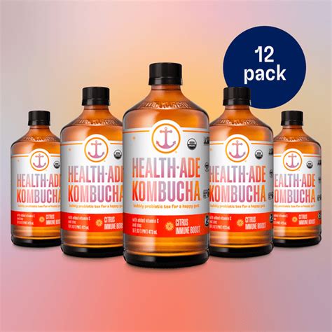 Citrus Immune Boost Kombucha Health Ade