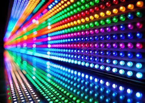 Dynamic Spectrum Of Light A Futuristic Led Light Array Displays A