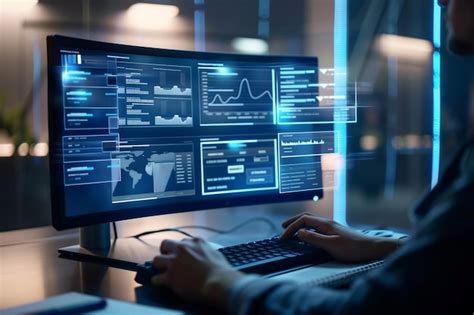 premium photo agile software development business developer using computer with kanban board