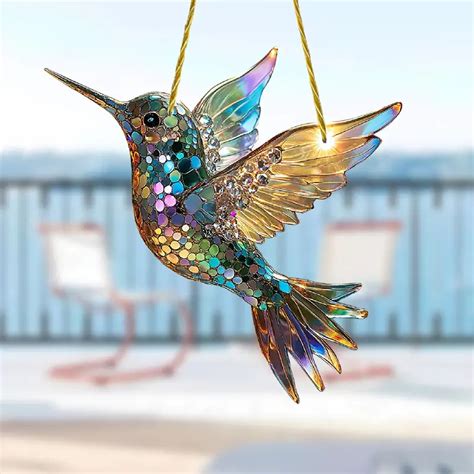 🎁hummingbird Suncatcher Colorful Window Hanging