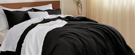 Phf 3 Pieces Waffle Weave Comforter Set Queen Size