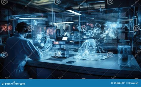 engineers in the laboratory invent new types of weapons stock illustration illustration of