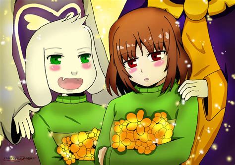Undertale Asriel And Chara Chara Undertale Skin Yzehf
