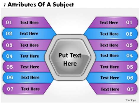 Business Ppt Diagram Attributes Of A Subject Powerpoint Template PowerPoint Slide