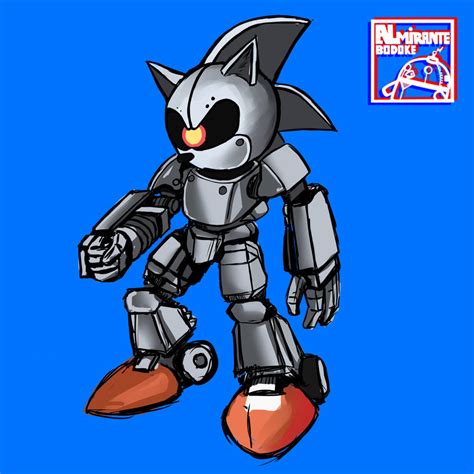 Mecha Sonic Sonic 2 Sketch By Almirantebodoke On Deviantart
