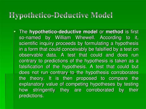 Ppt Lecture 7 Hypothetical Deductive Method Powerpoint Presentation Free Download Id 5481676