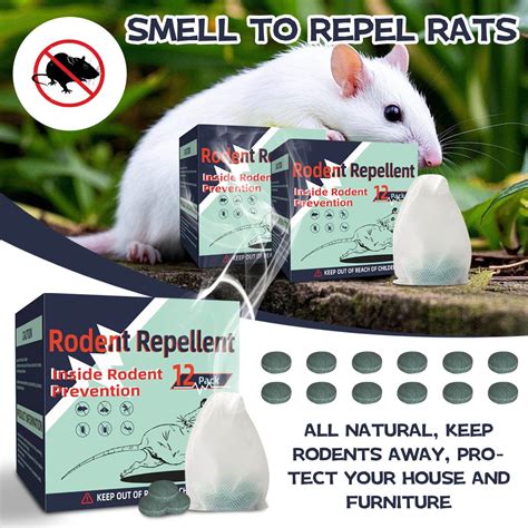 Mouse Pellets Killer 12 Count Natural Mouse Deterrent With Peppermint