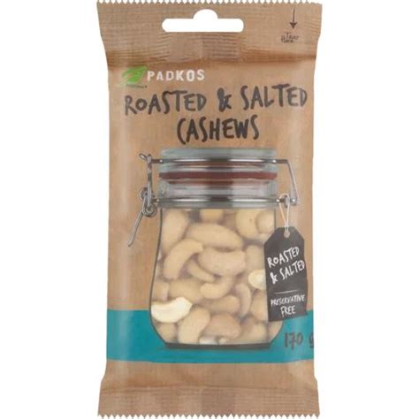 Padkos Roasted And Salted Cashew Nuts 170g Check That