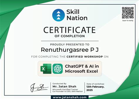 Skillnation Excel Growinsilence Renuthurgasree P J