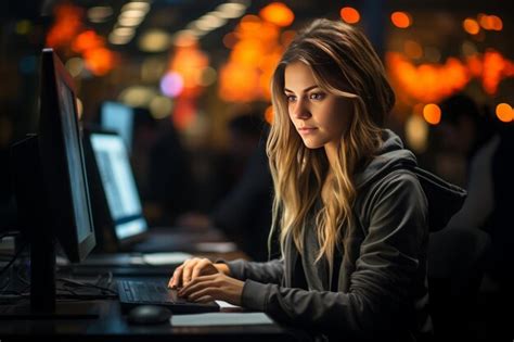 Premium Ai Image Golden Hour Analysis Office Manager And Financial