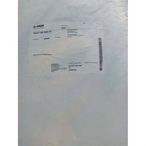 50 Kg Tamol Nn 8906 Basf For Industrial Liquid At ₹ 295kg In New