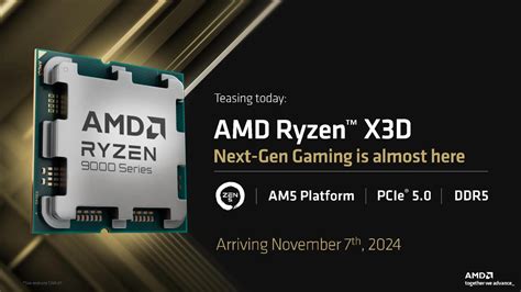 Amd Ryzen 7 9800x3d Launches On 7th November Red Team Also Cuts Ryzen