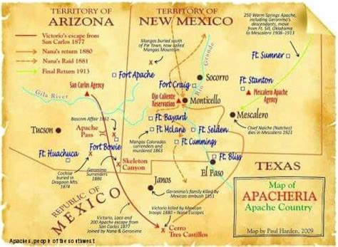 Apache Indians Map Native American Indians Tribal Map United States