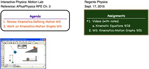 Kinematics Problem Solving Regents Physics