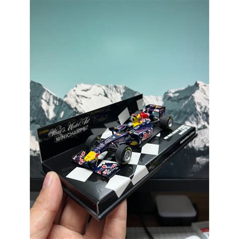 Ready Stock 143 Mini Cut Minichamps F1 Red Bull Rb7 Wittle Red Bull