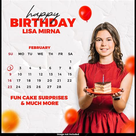 Happy Birthday Celebration Post Premium Psd