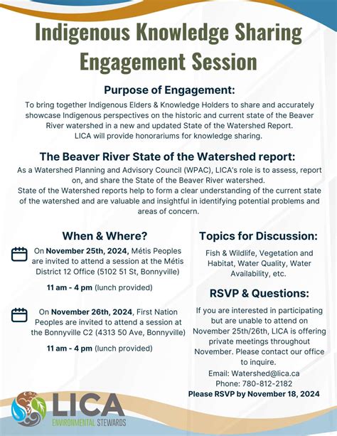 Métis Indigenous Knowledge Sharing Engagement Session Lica