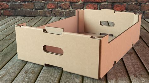 Stackable Corrugated Fruit And Vegetable Tray 3d Model 24 3ds