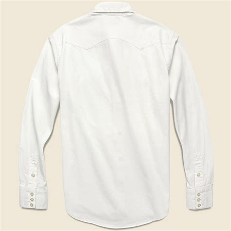 Slim Fit Twill Western Shirt White Stag Provisions