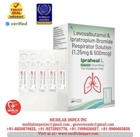 Levosalbutamol Inhalation Solution Strength 063 Mg At ₹ 50piece In Nagpur
