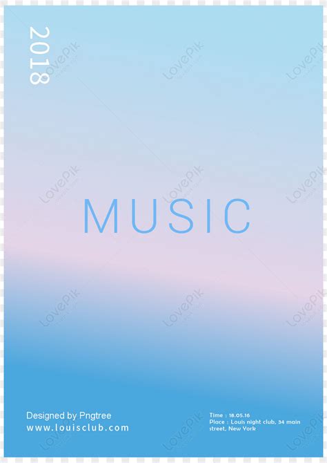 Simple Fashion Poster Design Templateblueposter Templatesmusic