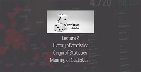 History Of Statistics Meaning Of Statistics Origin Of Statistics Statistics By Zahra Medium