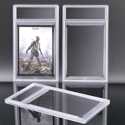 Empty Graded Card Slabholder 1 Slab Snap To Fit No Glue Ebay