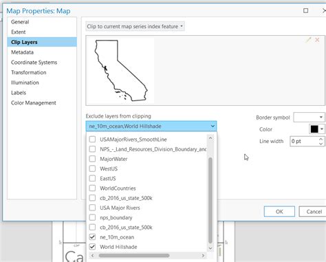 Solved Using Map Series To Create Maps Using Clip To Ind Esri