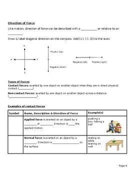 Physics Forces Study Guide By Science Cheap TPT