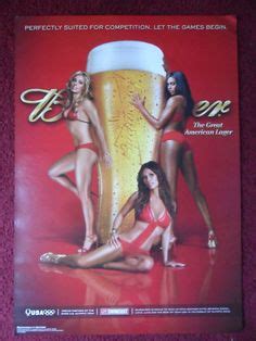 Bud Girls Sexy Girl Beer Poster Bud Budweiser Usa Olympic Team 3 Hot